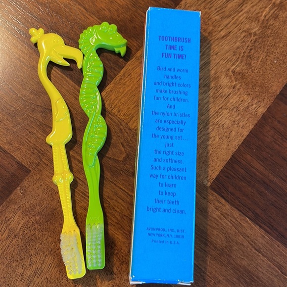 Avon | Other | Vintage 7s Never Used Avon Toofie Toothbrush Duo | Poshmark